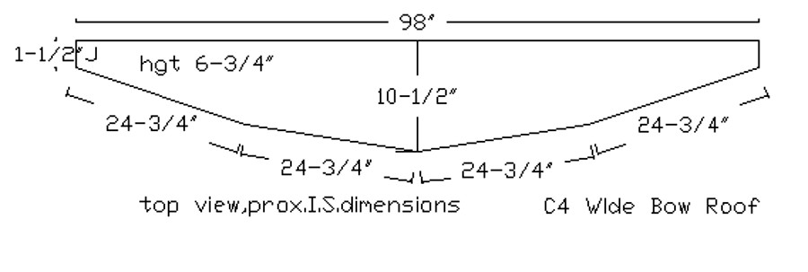 More Andersen Casement Bow window roof pictures and Dimensions